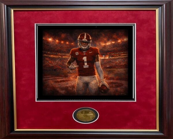 Ryan Coleman-Williams Autographed print by Tinney framed w/ coin | The ...