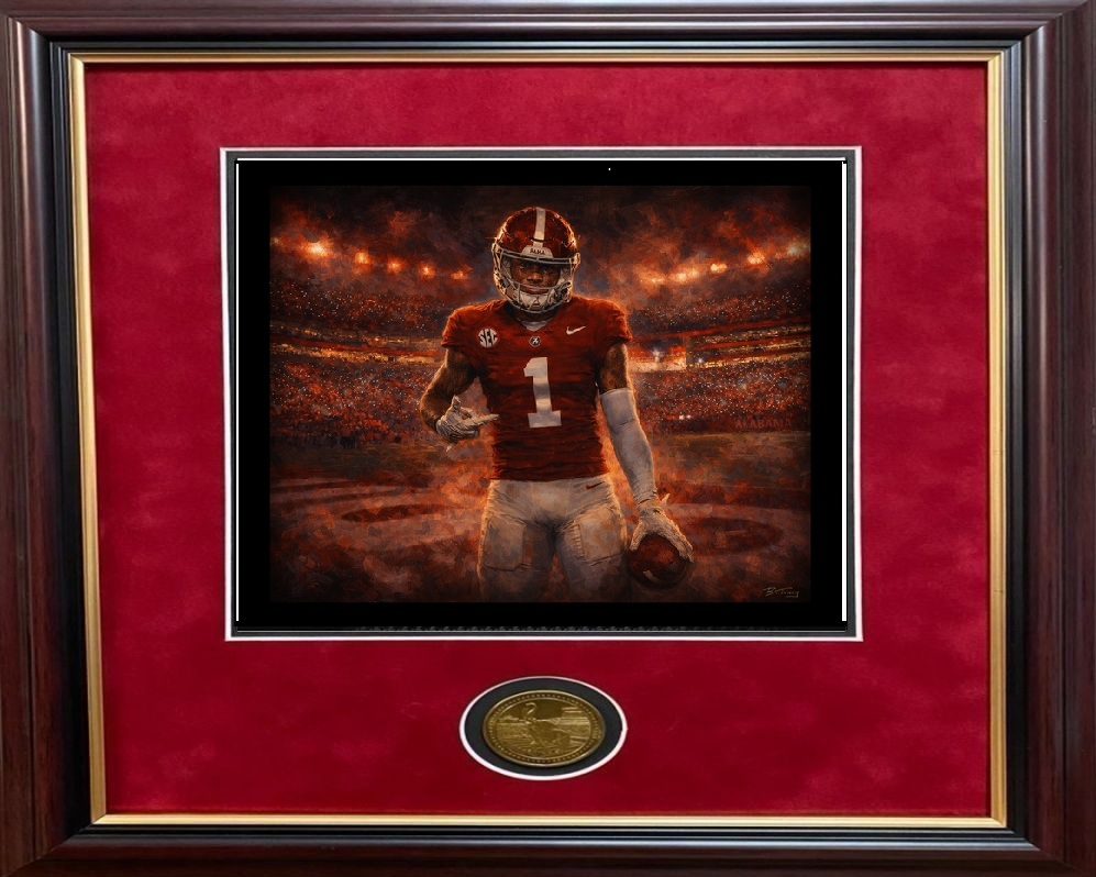 Ryan Coleman-Williams Autographed print by Tinney framed w/ coin | The ...
